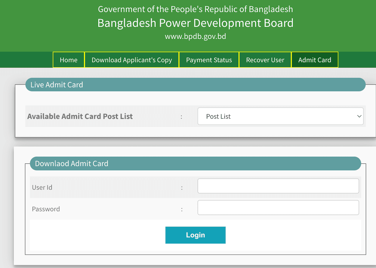 bpdb.teletalk.com.bd BPDB Admit Card Download 2025 Exam Date & Seat Plan